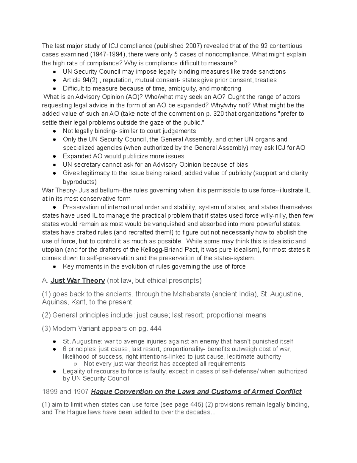 US vs. Iran ICJ 2 War theory - The last major study of ICJ compliance ...