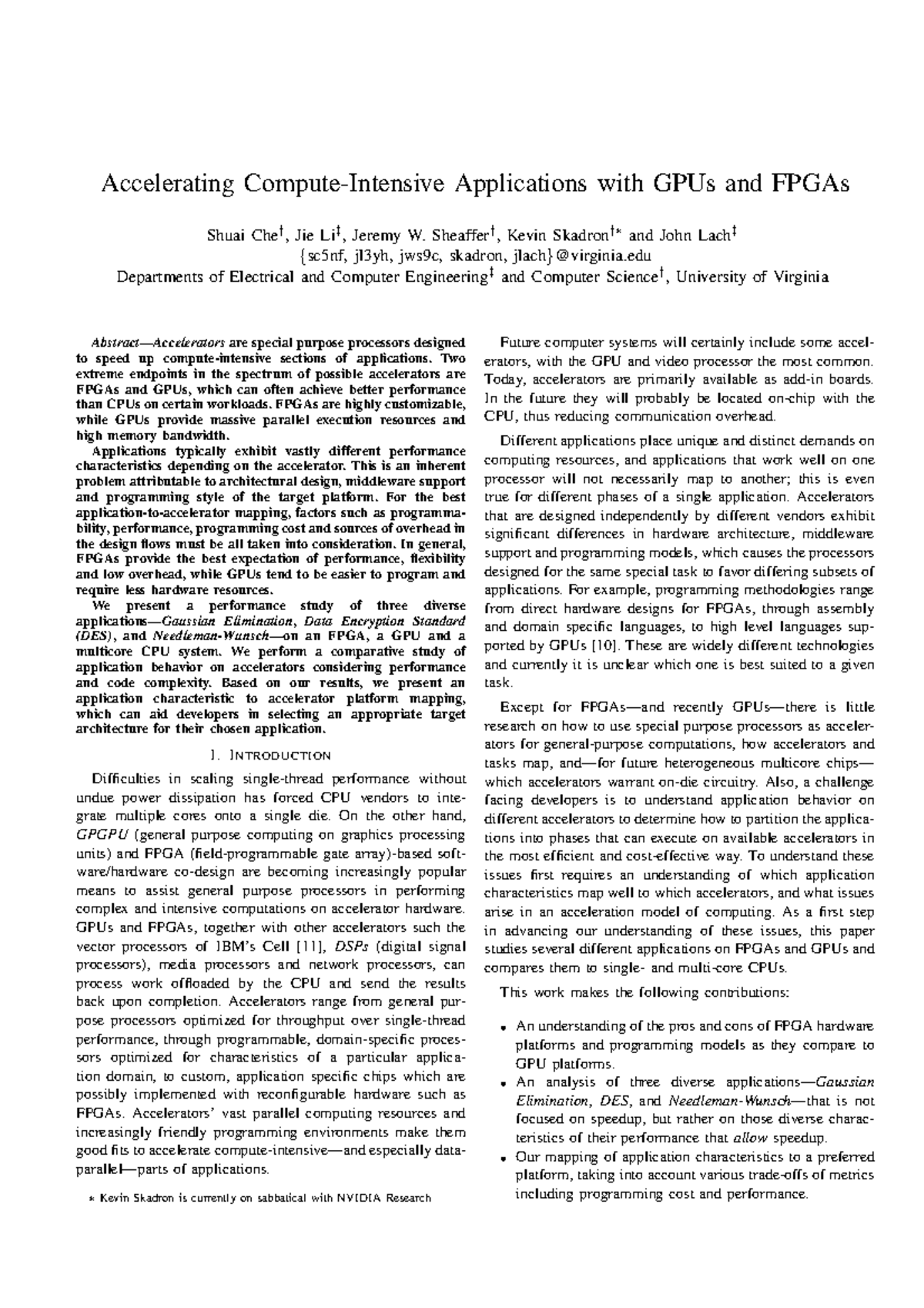 Accelerating Compute-Intensive Applications with GPUs and FPGAs ...