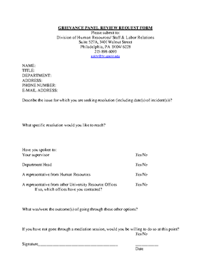 Standing Order Sample - Human Resource Management - Studocu