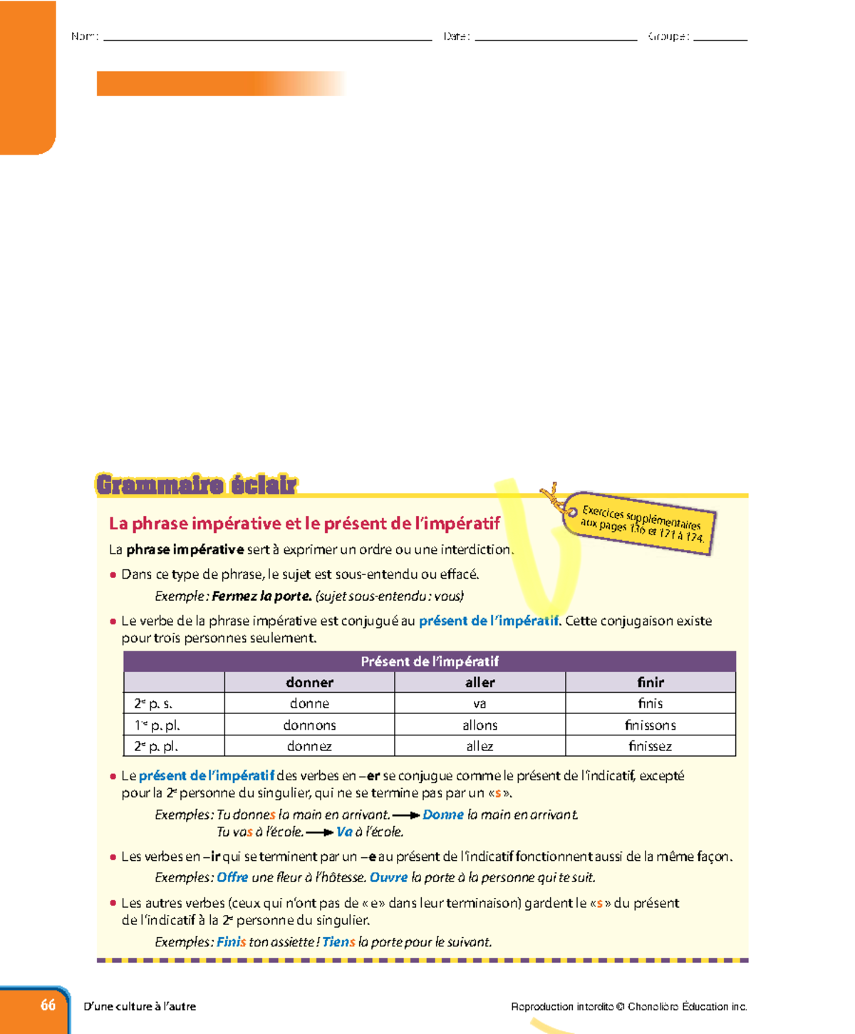 20240316 phrase imérative 10e copy - La phrase impérative et le présent ...