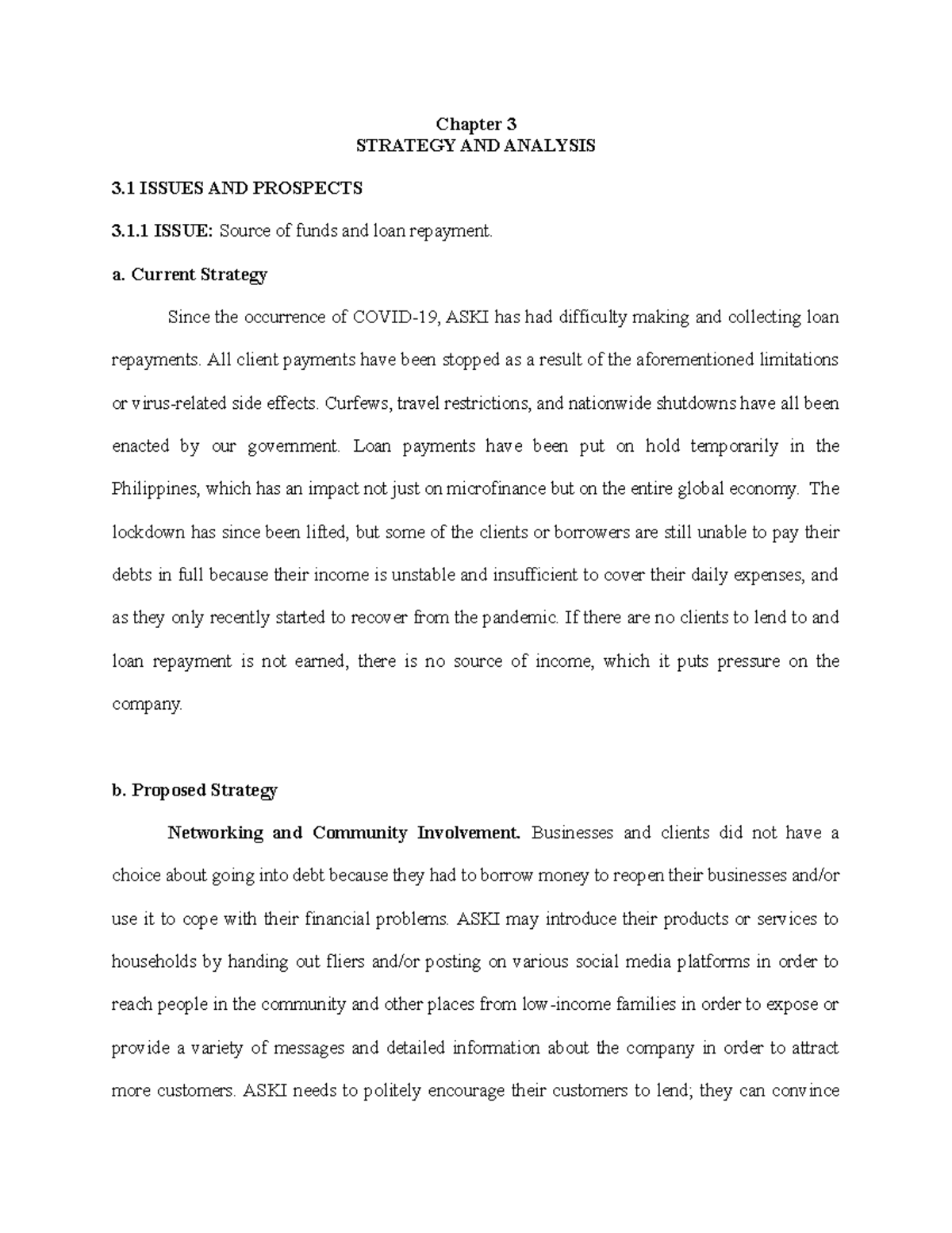 Chapter-3 - For your reference in Strategic Paper - Chapter 3 STRATEGY ...