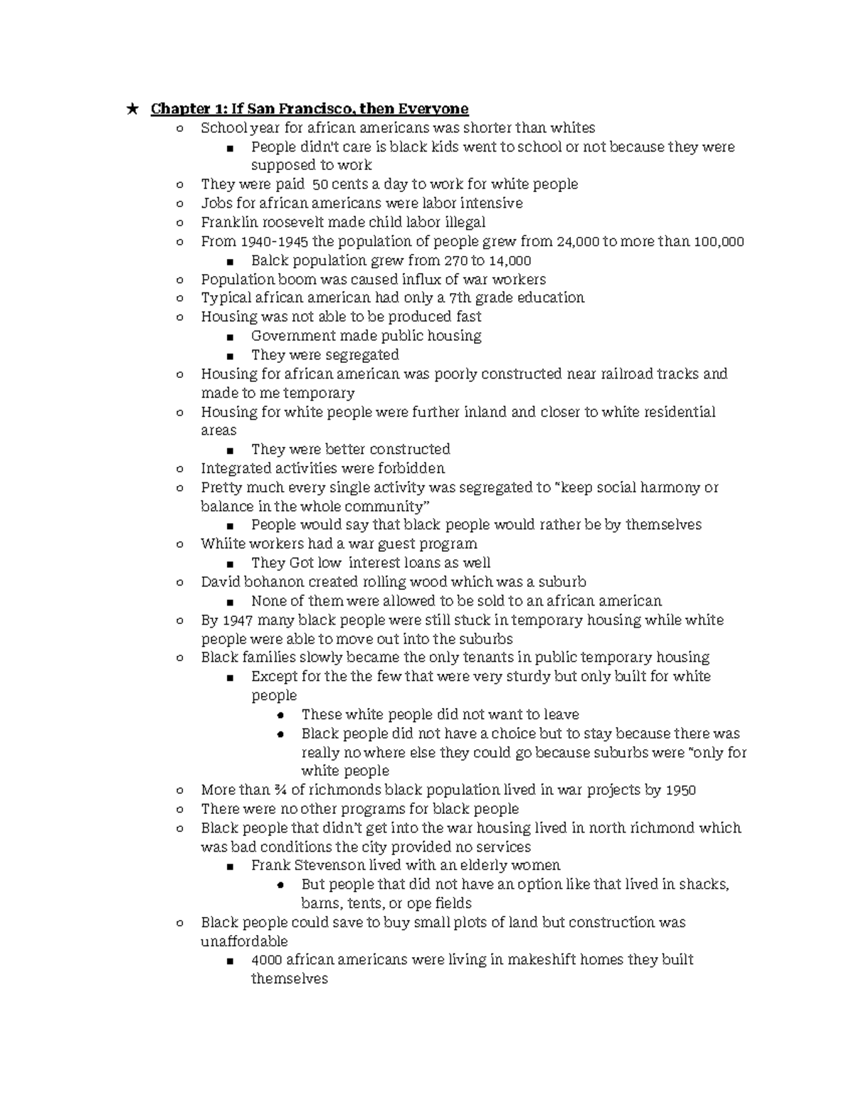 The color of law annotations - ★ Chapter 1: If San Francisco, then ...