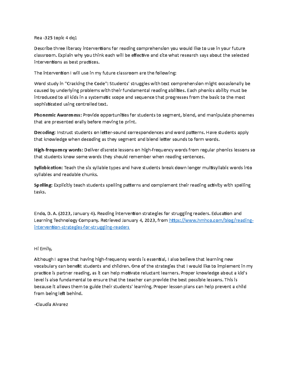 REA 325 topic 4 dqs - Daily question - Rea -325 topic 4 dq Describe ...