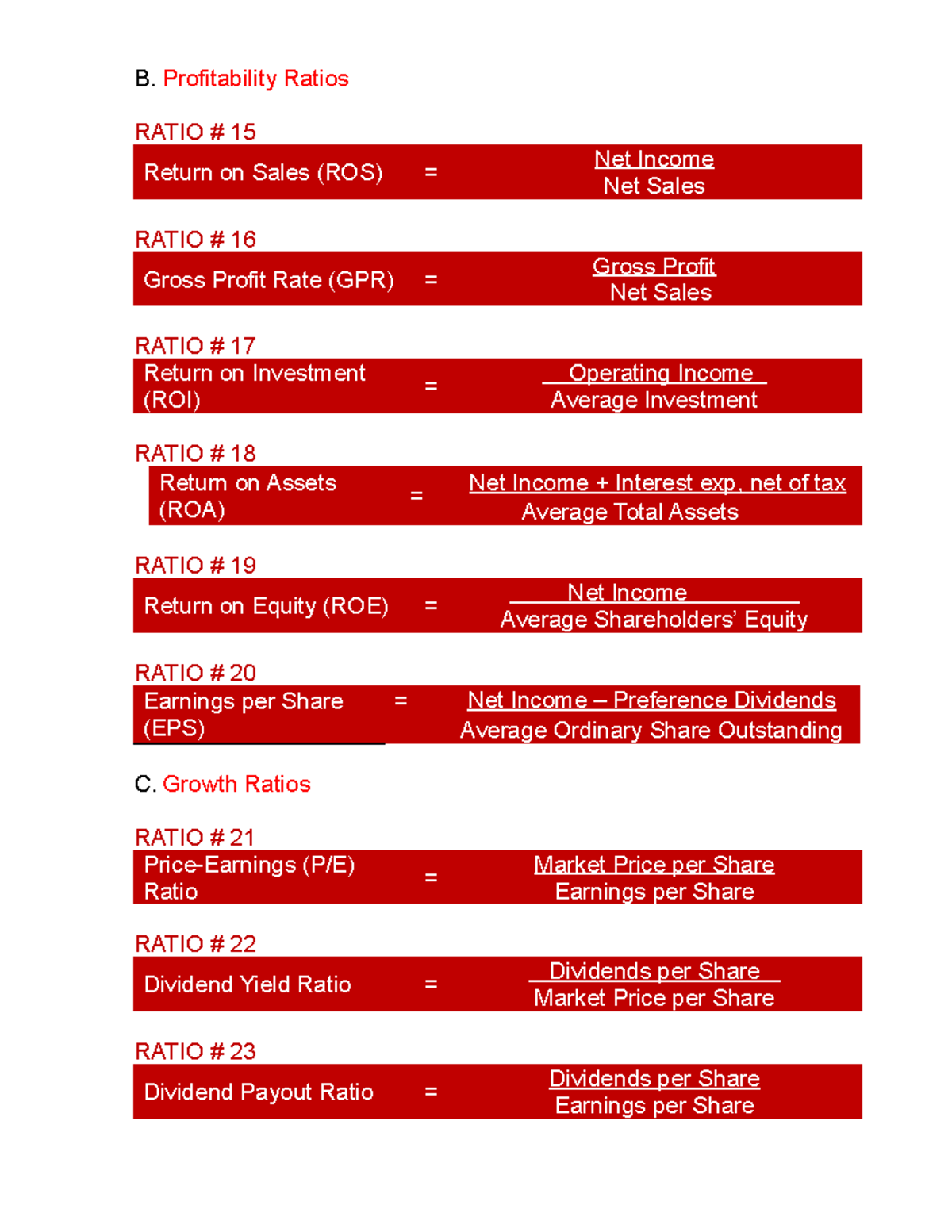 FS Analysis PART 3 - Lecture notes for financial accounting and ...