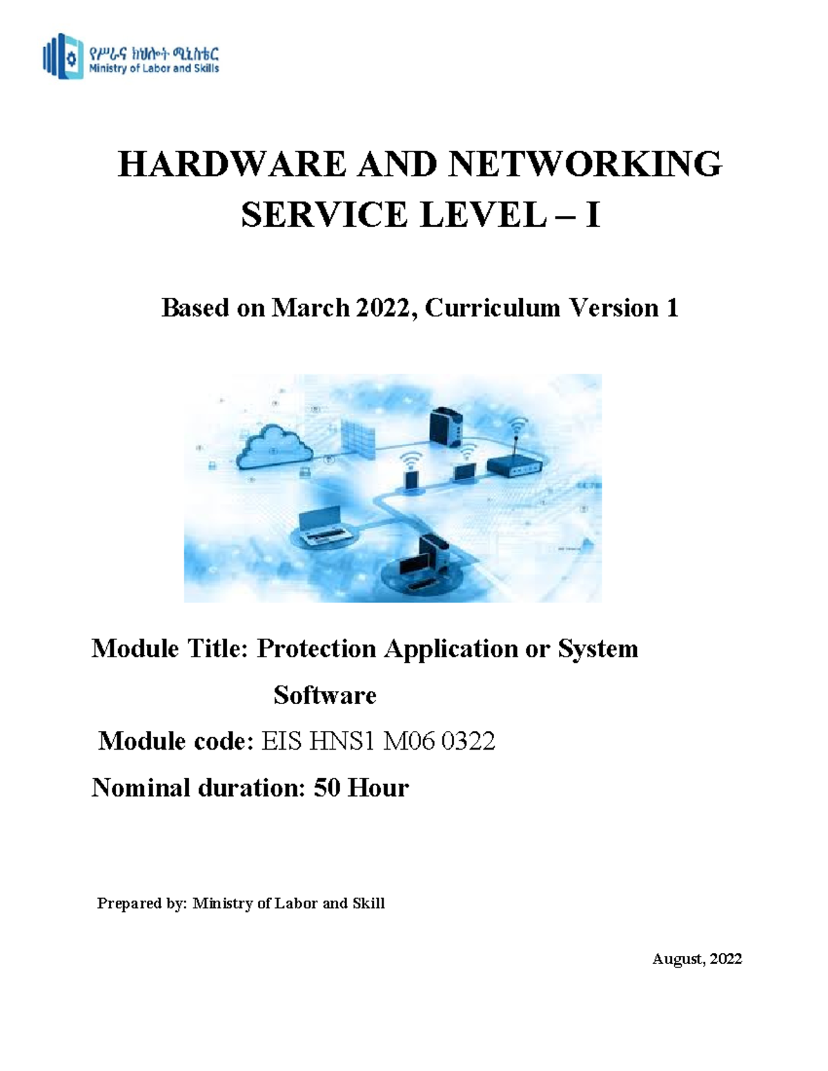 M06 Protecting Application - HARDWARE AND NETWORKING SERVICE LEVEL – I ...