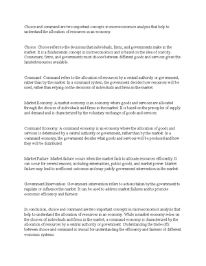 ECON 3 - Notes on the difference between Microeconomic Analysis and ...