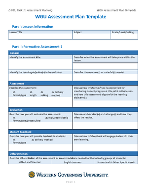 WGU 5E Lesson Plan Template - 0001 - WGU - Studocu
