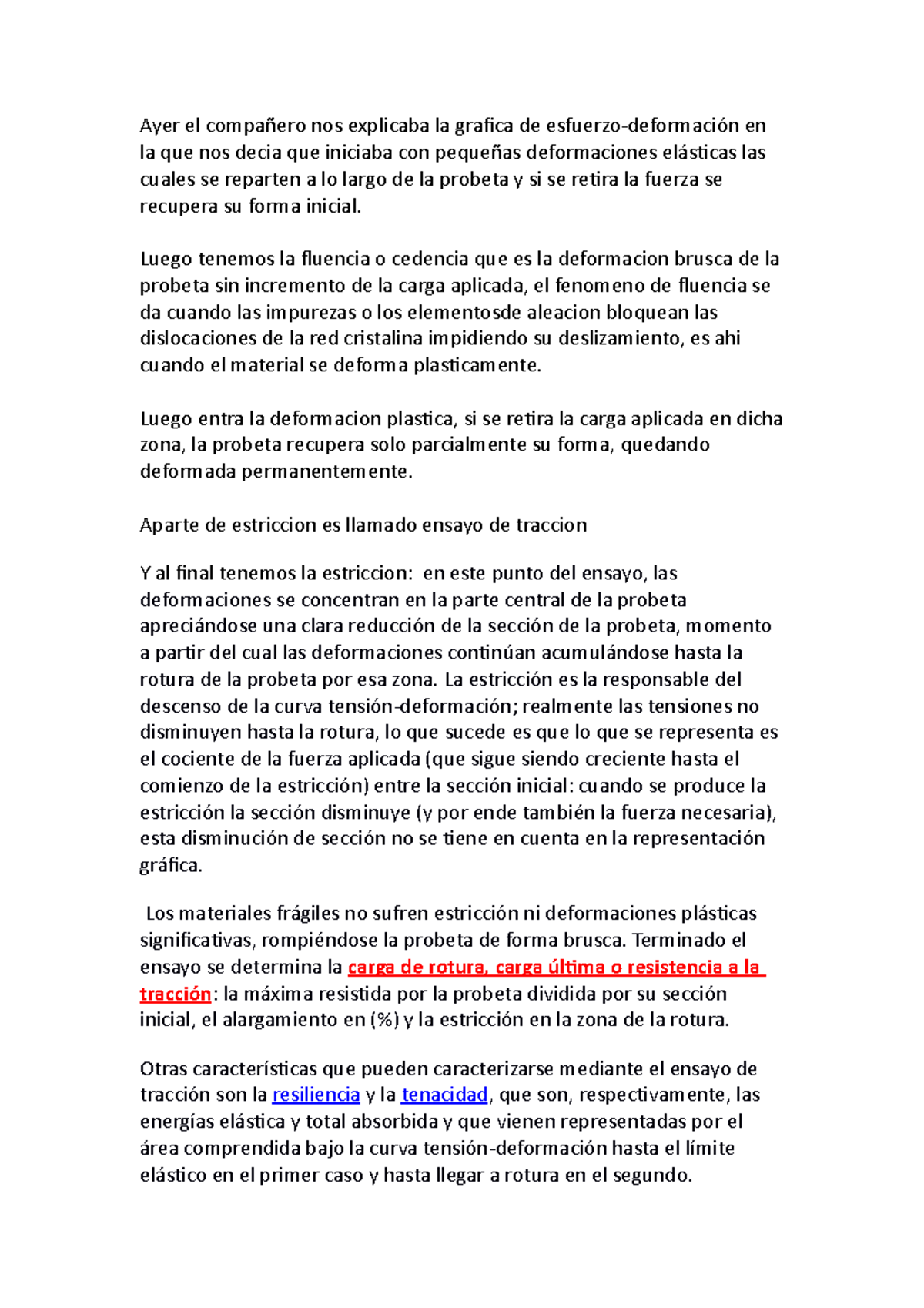 Explicación de estriccion - Ayer el compañero nos explicaba la grafica ...