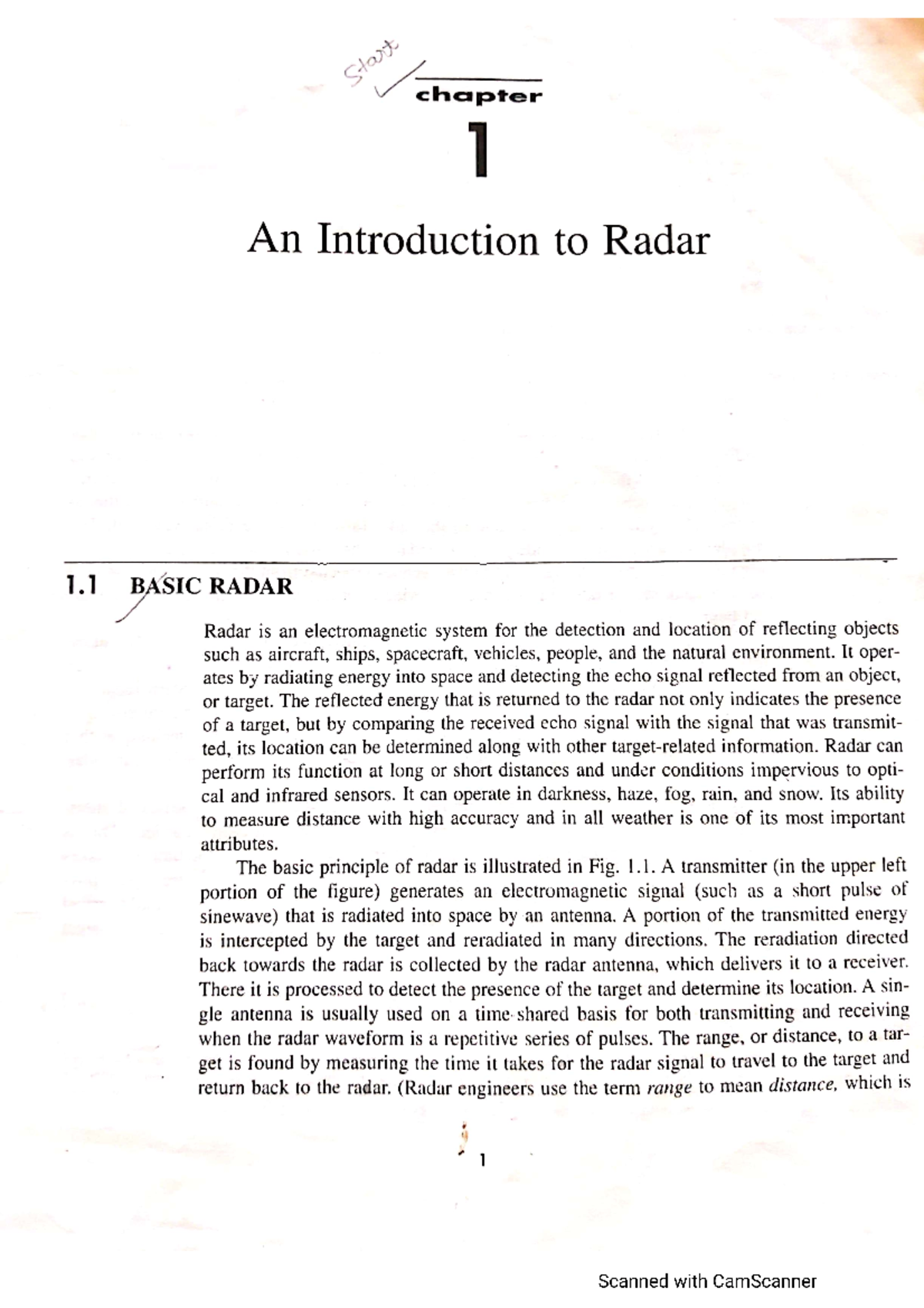 Radar module 1 - Radar engineering - Studocu