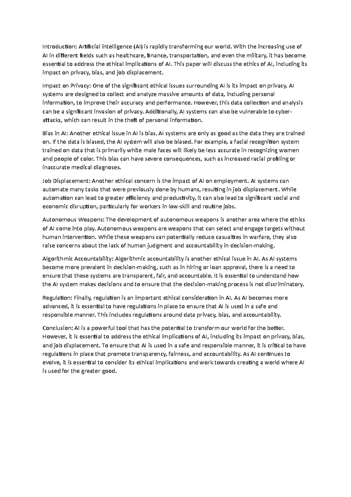 1 - gffh - Introduction: Artificial intelligence (AI) is rapidly ...