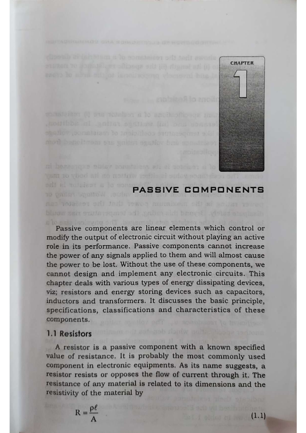 ECE Lect. 2 Passive Components - Basics of Electronics Engineering - Studocu