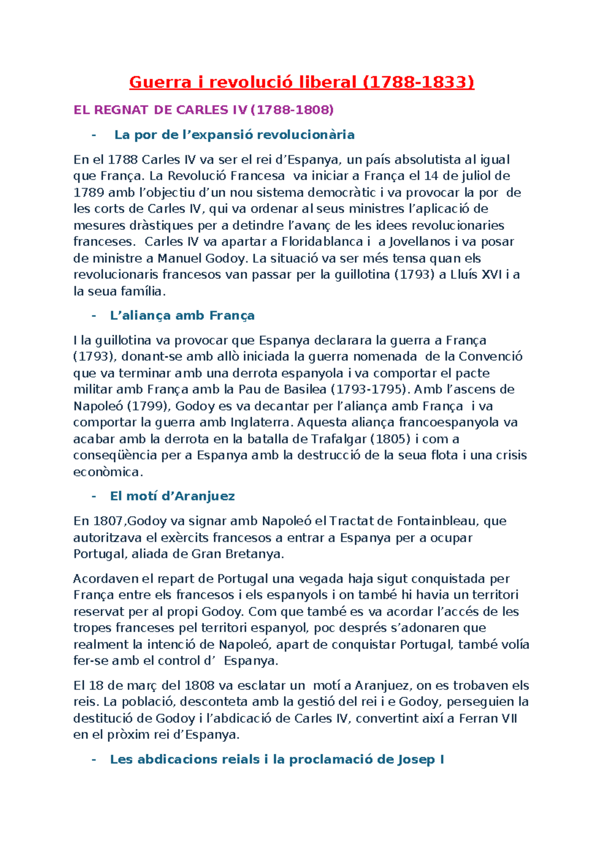 Història d'Espanya - Regnat de Ferran VII - Guerra i revolució liberal (1788-1833) EL REGNAT DE ...