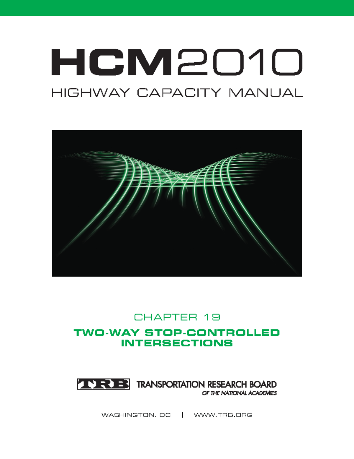 V 3 Chapter 19 TWO-WAY STOP- Controlled Intersections - HCM 2010 ...