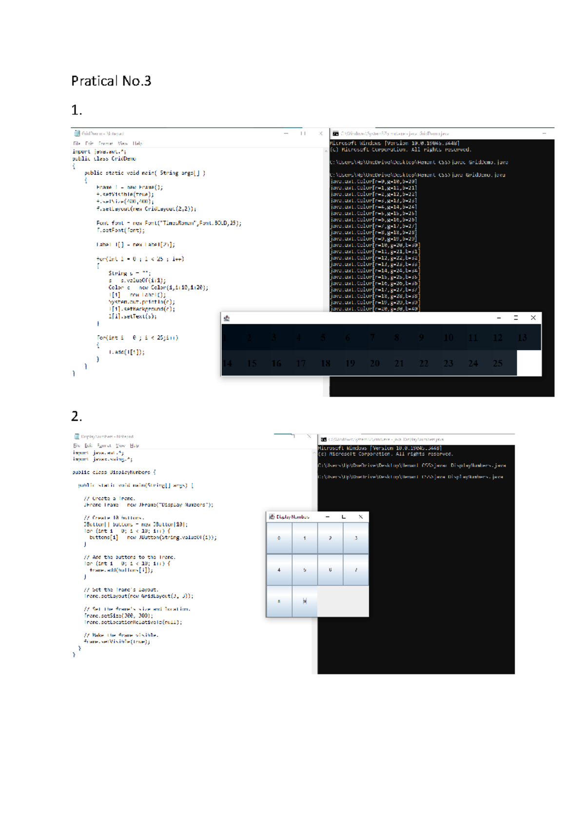 Pratica l No1&2 - Computer engineering - Pratical No. 1. 2. - Studocu