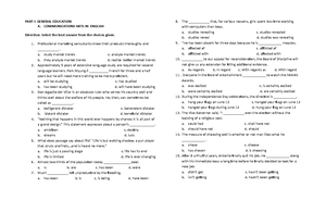 CBRC LET Review - Licensure Examinations Questions - LET QUESTIONS FROM ...