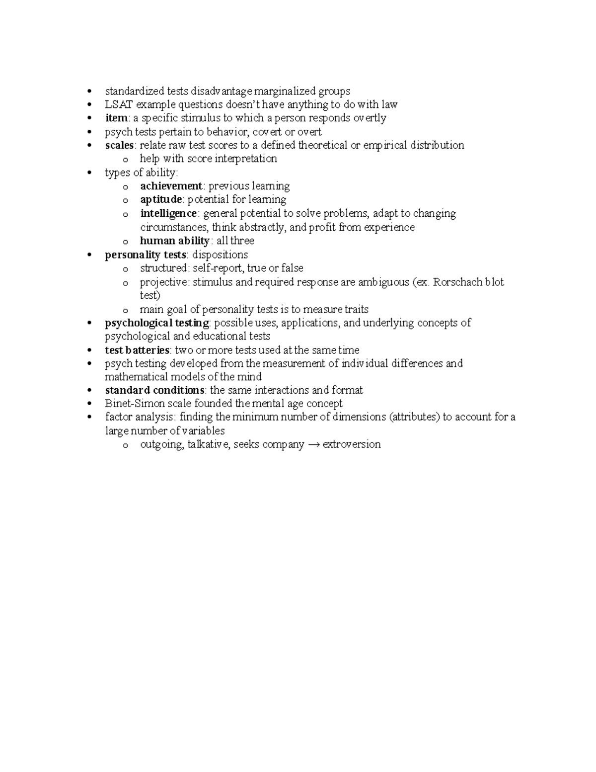 Ch. 1- Introduction - reading notes - Psychological Testing: Principles ...