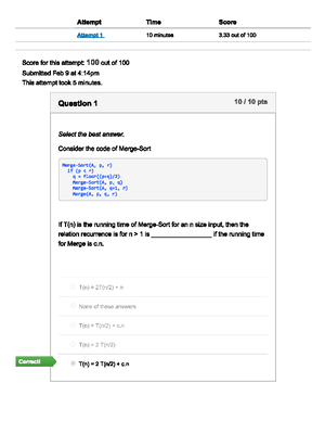 M10ER - Exam review practice - COMP 3270 - Studocu