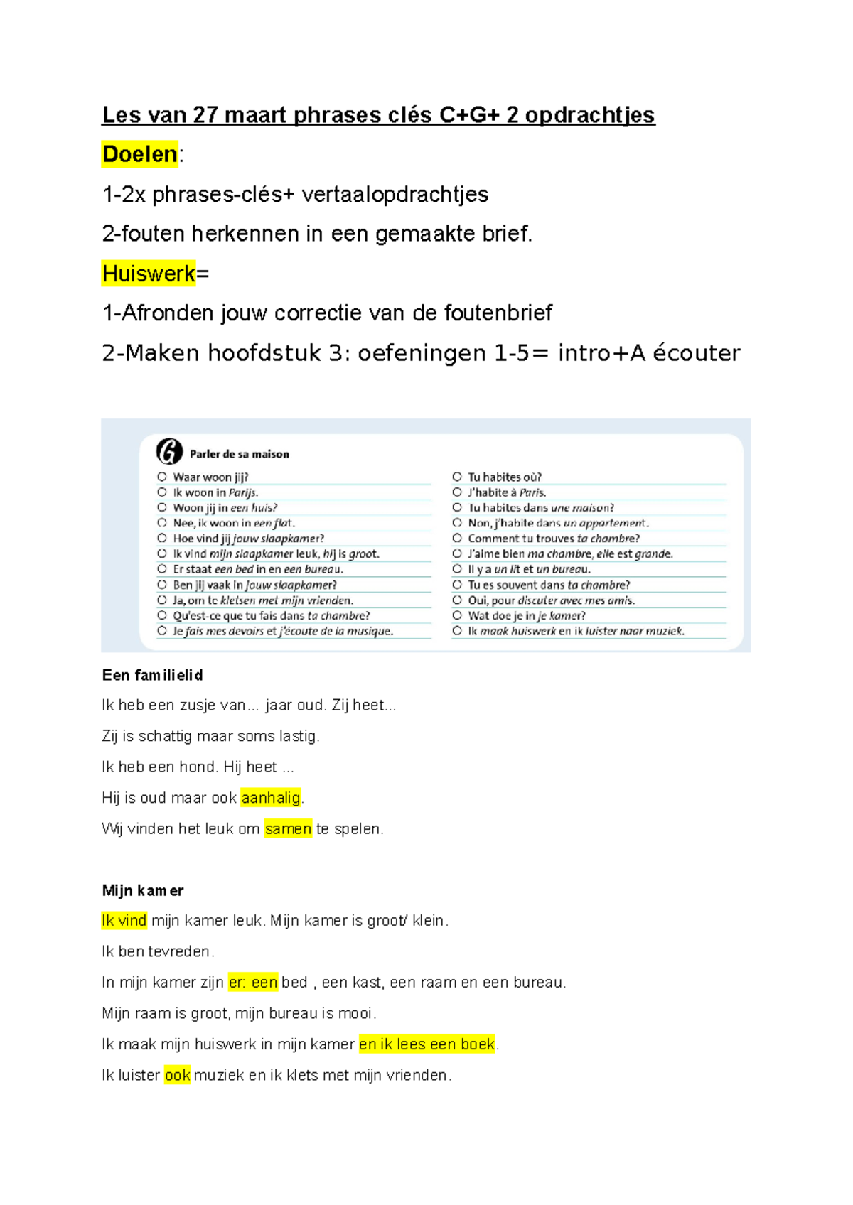 2xphrasescl%C3%A9s%5EM2opdrachten - Les van 27 maart phrases clés C+G+ ...