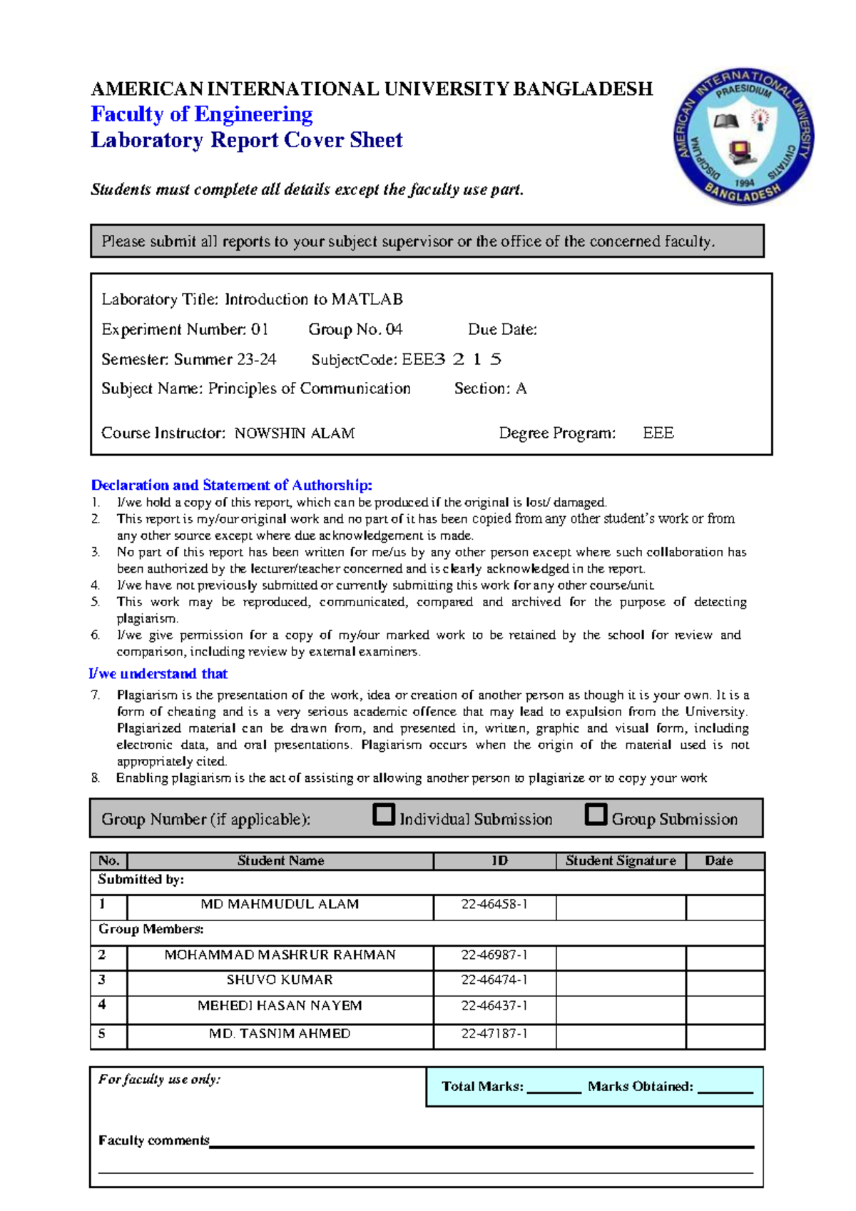 POC-LAB- Report-01 - Good - Please submit all reports to your subject ...