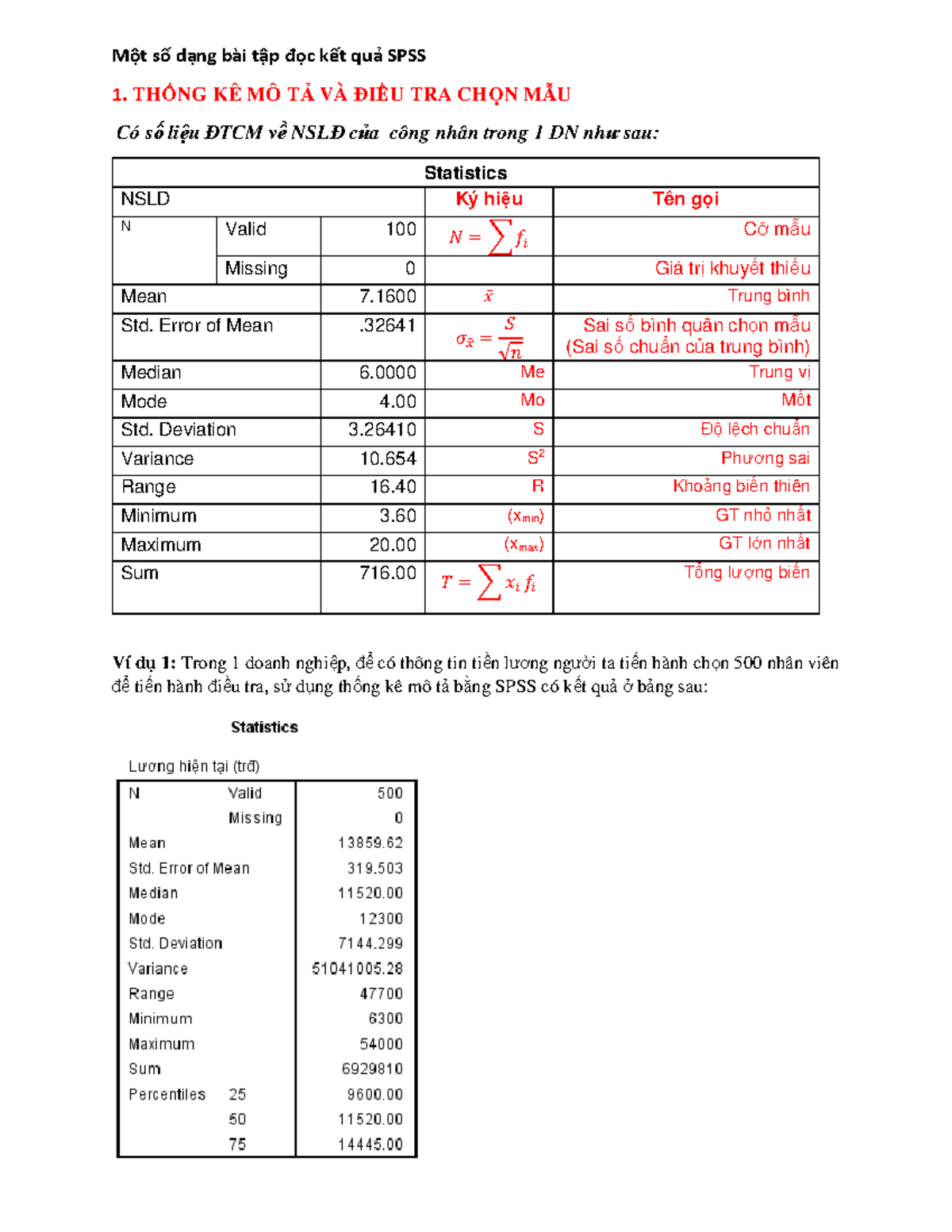 SPSS-Output - Các ký hiệu trong SPSS và công thức blabla - Mßt sß d¿ng ...