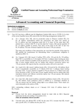 Advanced Financial Reporting - CFAP 1 - ICAP - Studocu
