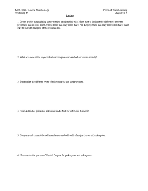 Chapter 1 practice questions - 1 Microbiology: An Introduction, 12e ...