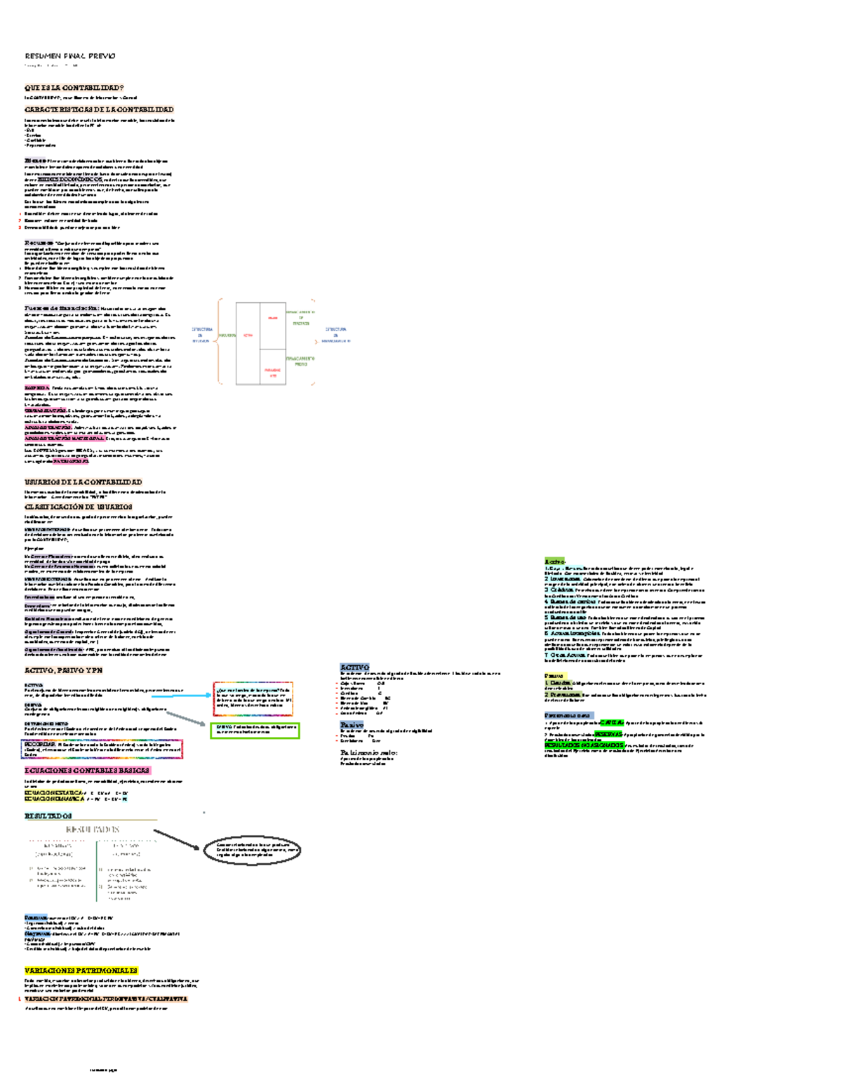 Resumen Final Previo - QUE ES LA CONTABILIDAD? La CONTABILIDAD, es un Sistema de InformaciÛn y ...