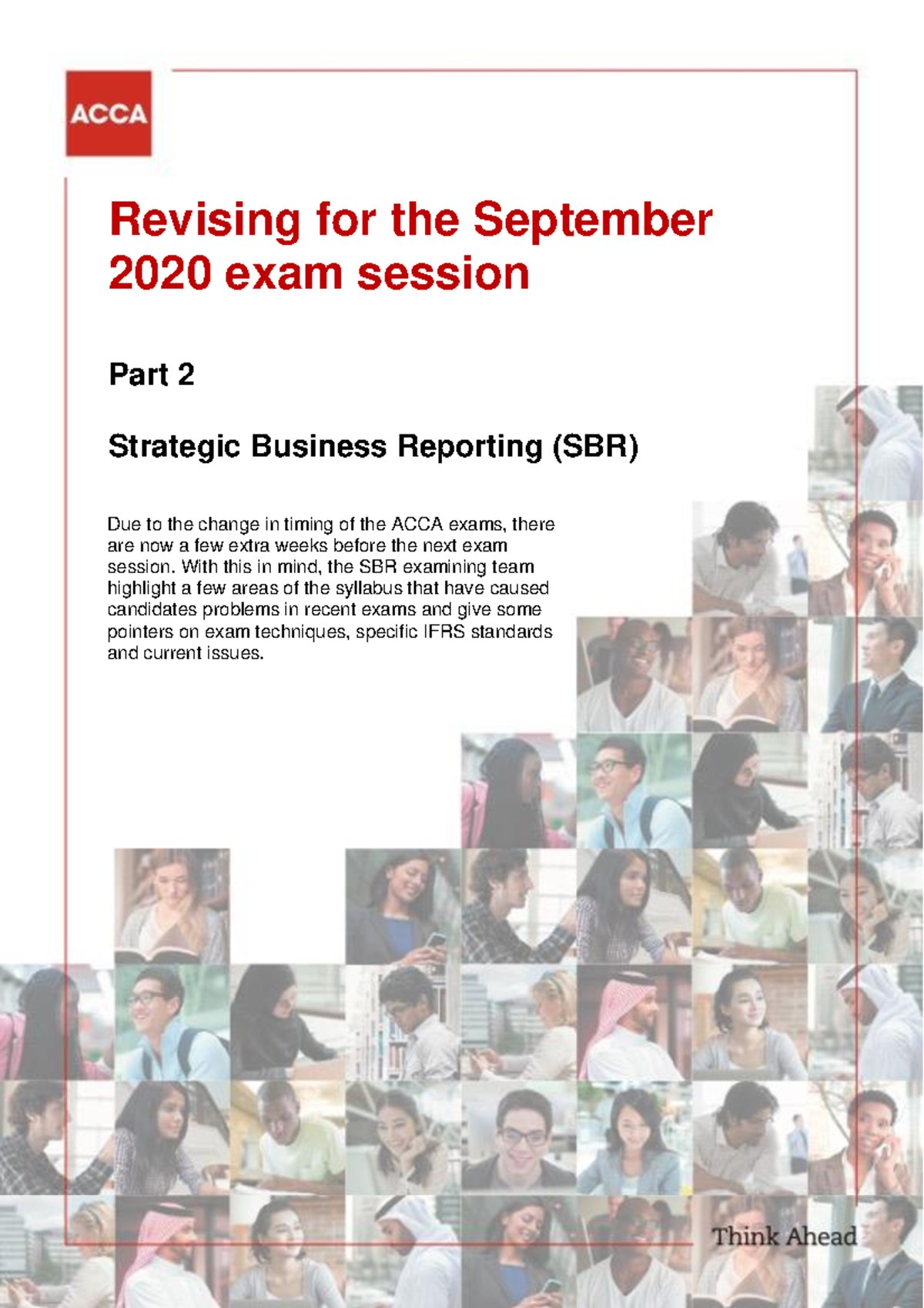 SBR revision article pt2 - Revising for the September 2020 exam session ...