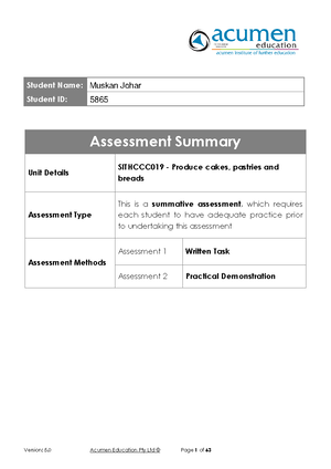Bsbdiv 501 Assessment Tasks - RTO No: 91223 Student Assessment Tasks BSBDIV501 Manage Diversity ...