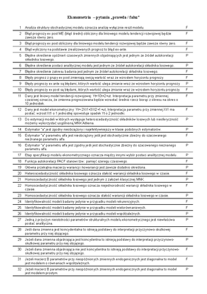 Ekonometria - jak wyzej - 1 Model ekonometryczny Model ekonometryczny składa się z zmiennych ...