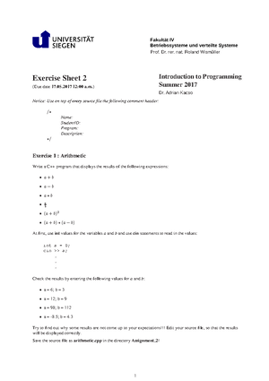 U04 - Excercises - Ubiquitous Computing Prof. Dr. Kristof Van Laerhoven ...