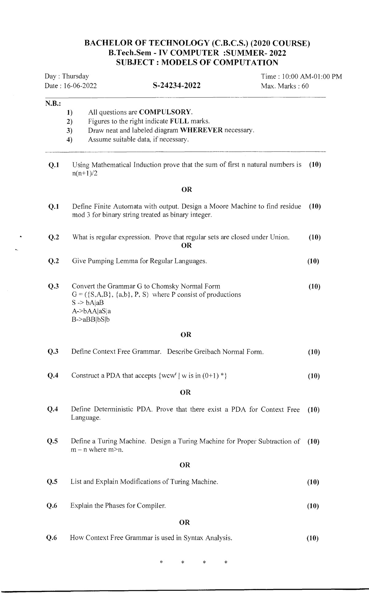 24234- Models OF Computation - Computer engineering - Studocu