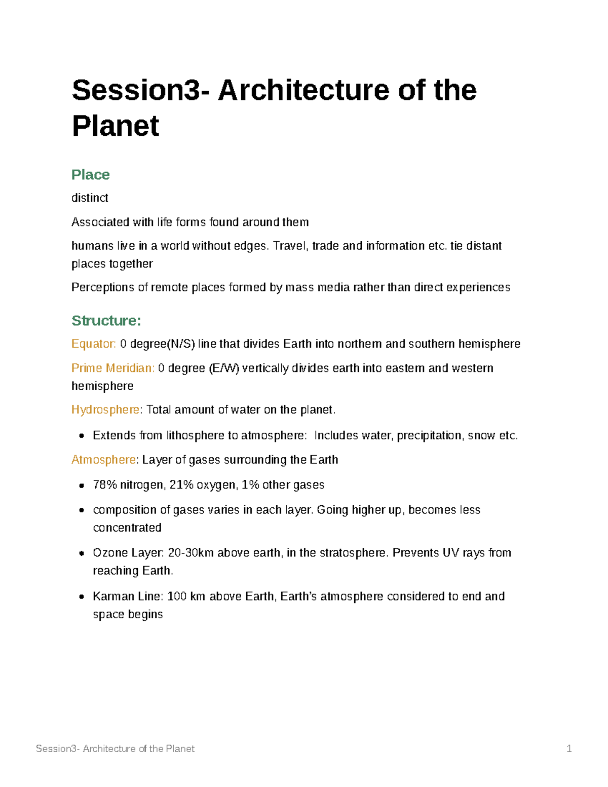 Session 3- Architecture of the Planet - Session3- Architecture of the ...