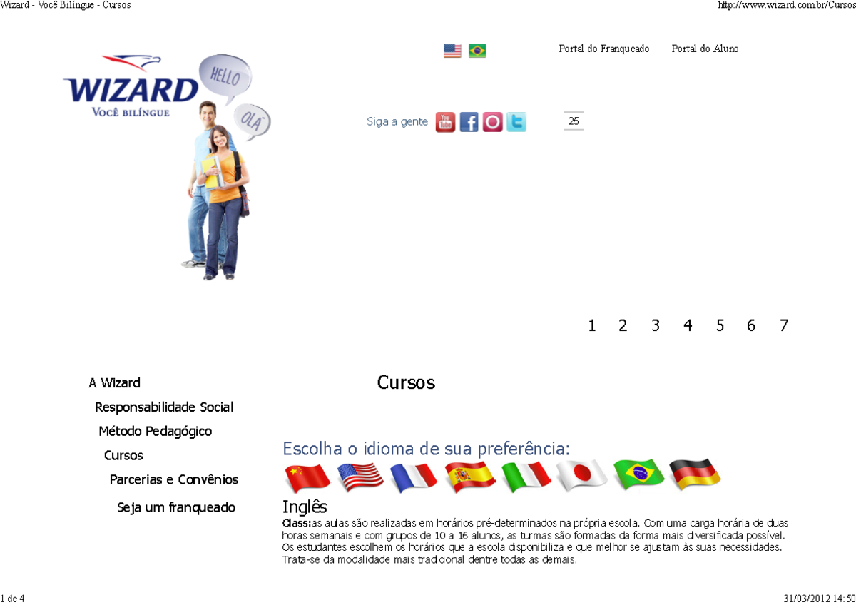 Wizard - Você Bilíngue - Cursos - A Wizard Responsabilidade Social ...