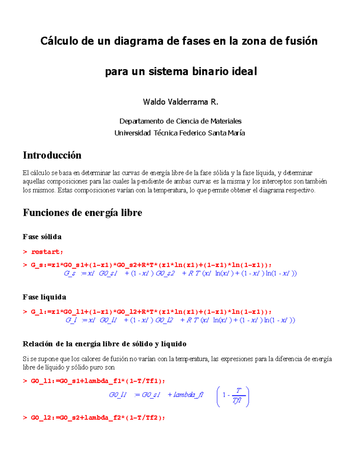 Diag Fase Ideal - diagrama de fases fisicoquimica - Cálculo de un ...