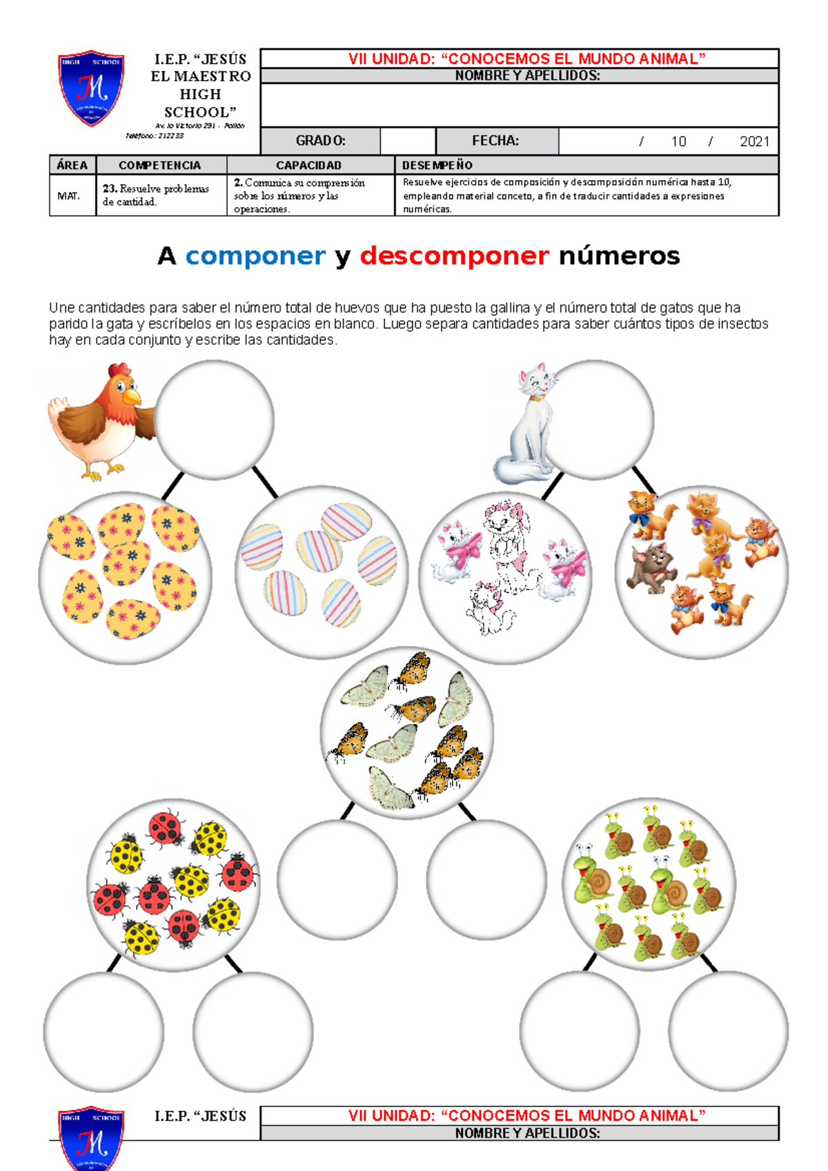 Composición Y Descomposición Numérica - Hojas DE Trabajo - Sesion 01 ...