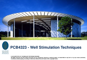 Design of Matrix Stimulation - Production Technology Module © 2012 ...