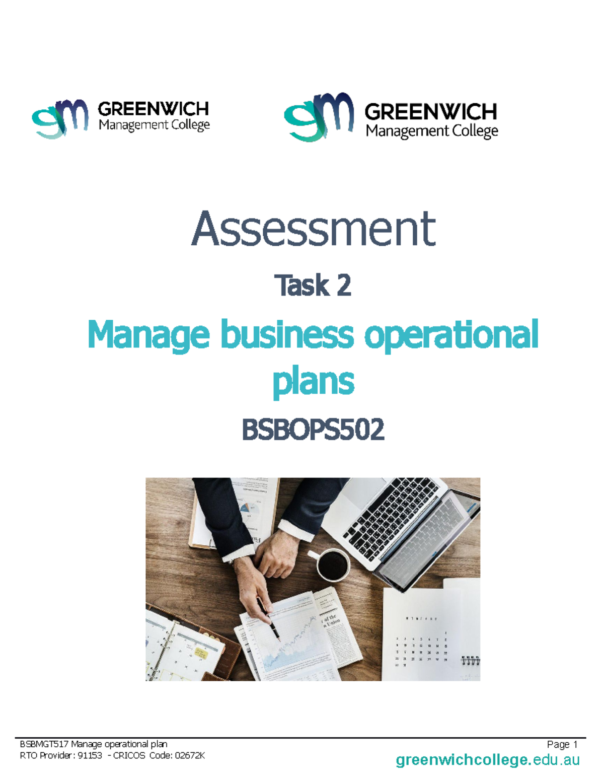 Bsbops 502 - Assessment Task 2 - Assessment Task 2 Manage business operational plans BSBOPS ...