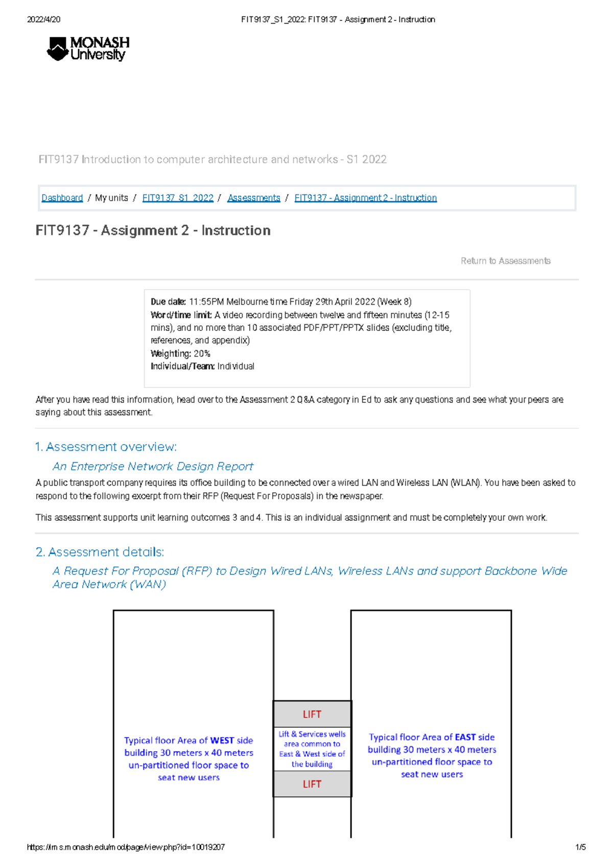 FIT9137 S1 2022 FIT9137 - Assignment 2 - Instruction - Dashboard/My units/ FIT9137_S1_2022 ...