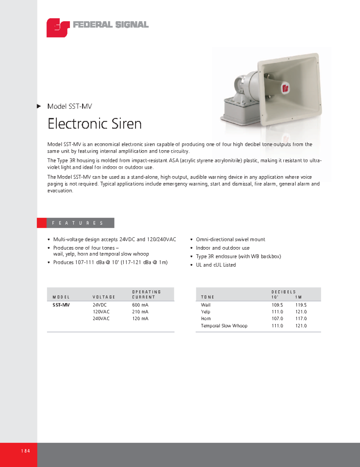 SST-MV - ficha tecnica - 1 8 4 Model SST-MV is an economical electronic ...