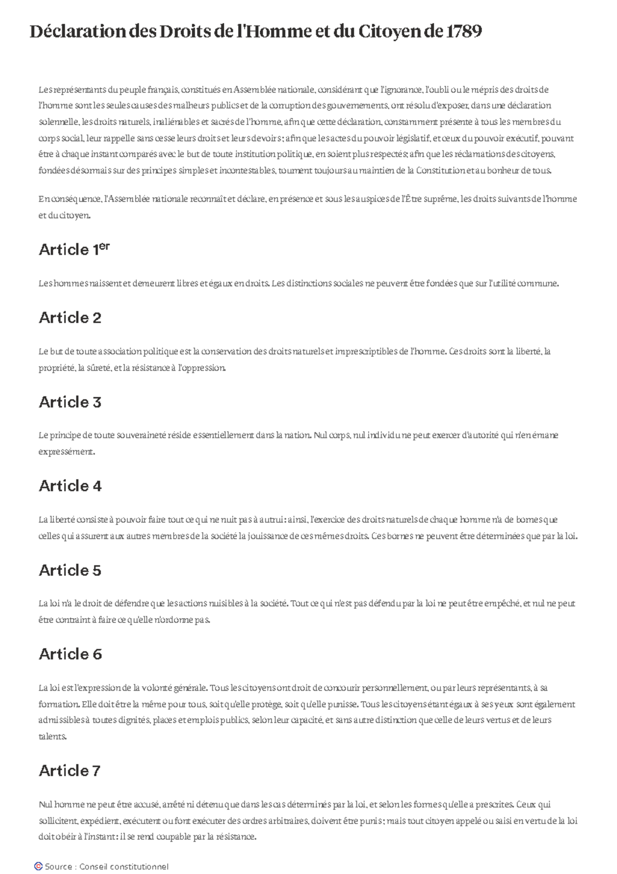 DDHC 1789 - ERICK JEAN - Déclaration des Droits de l'Homme et du ...