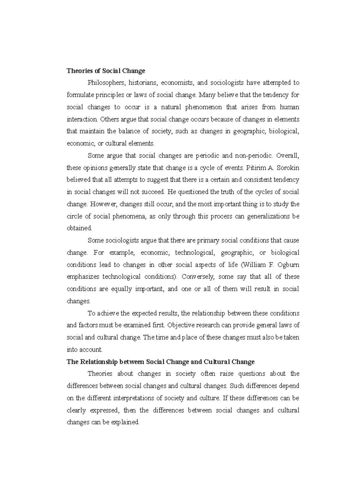 6. Theories of Social Change - Theories of Social Change Philosophers ...