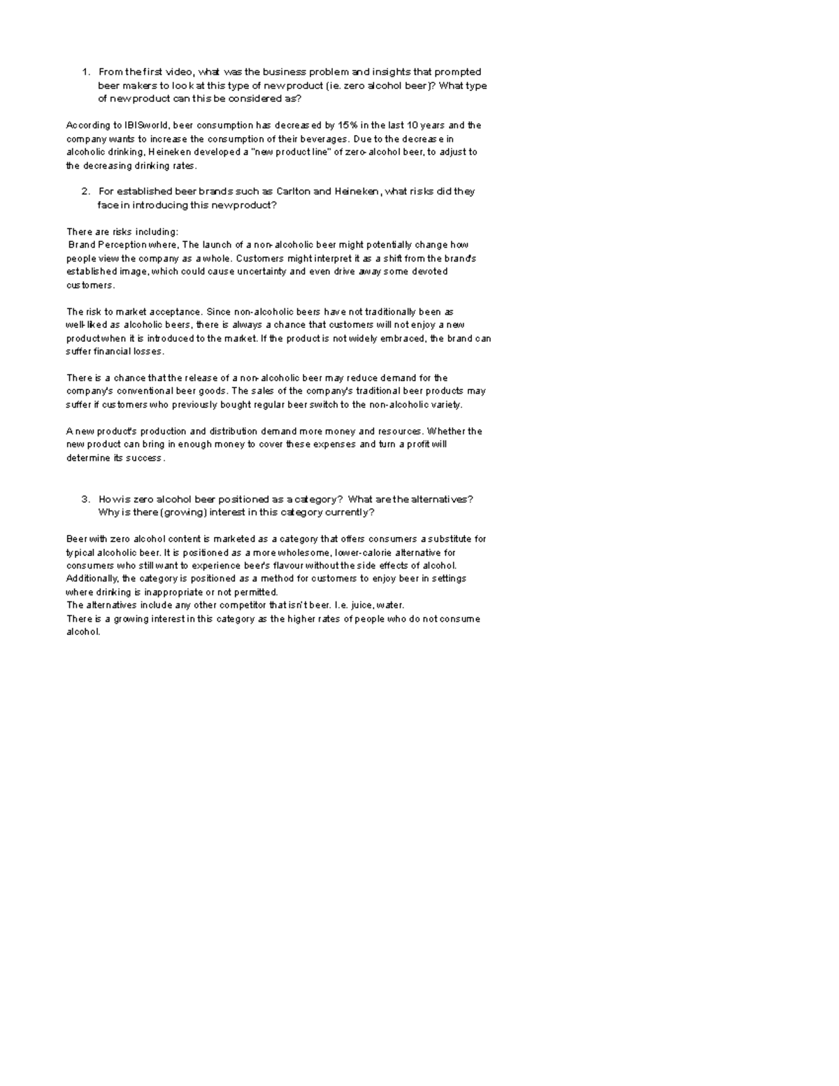 MKGT 1001 hw 8 ajndn 9 - HOMEWORK - From the first video, what was the ...