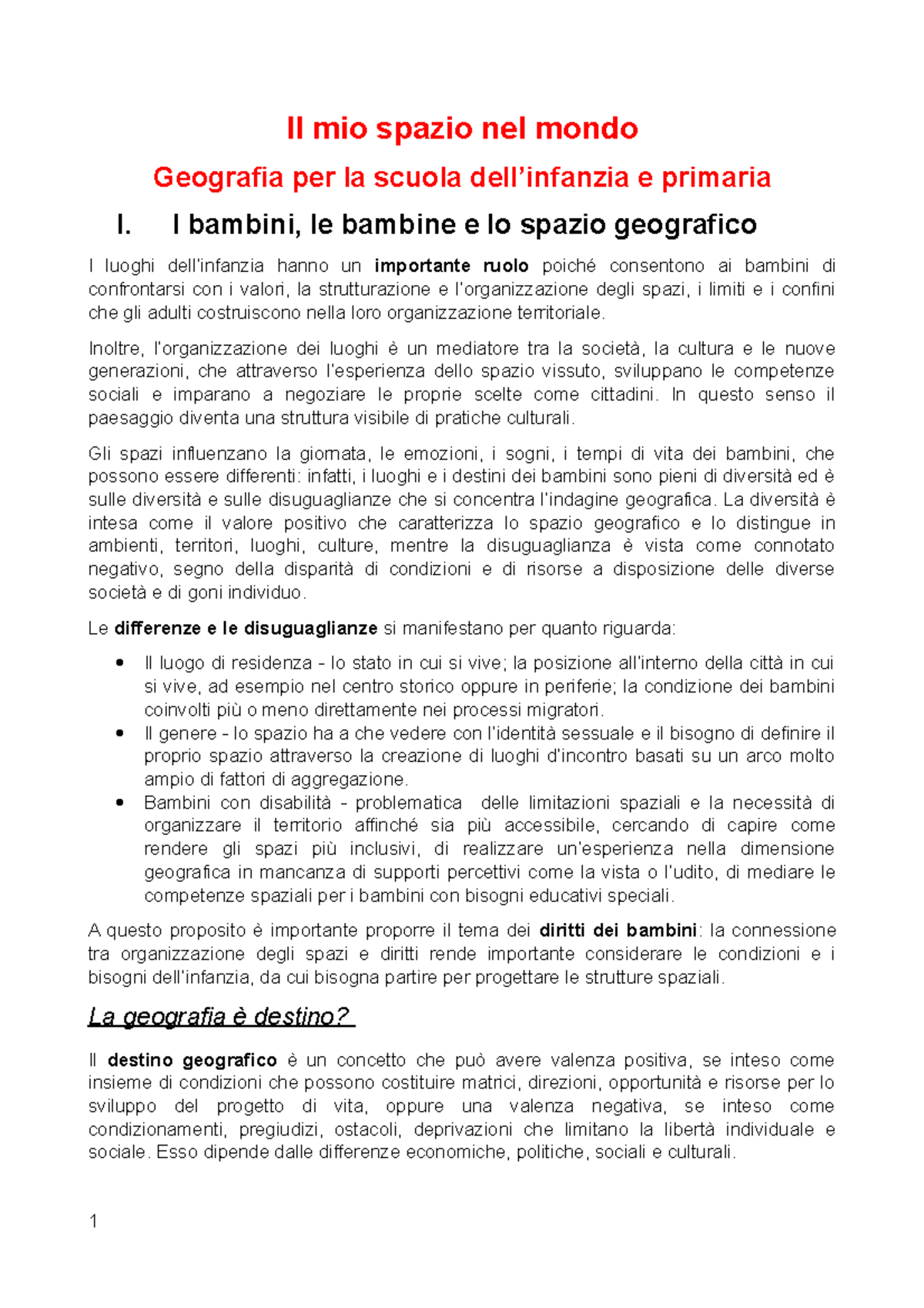 Il mio spazio nel mondo - Il mio spazio nel mondo Geografia per la ...
