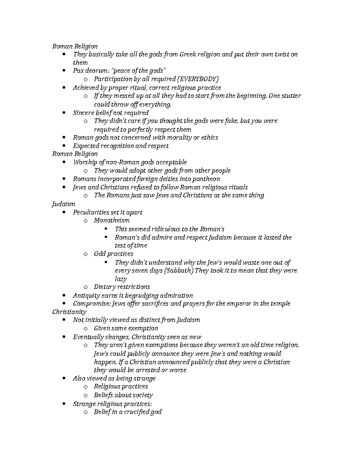 section 2 part 10 - Roman Religion They basically take all the gods ...