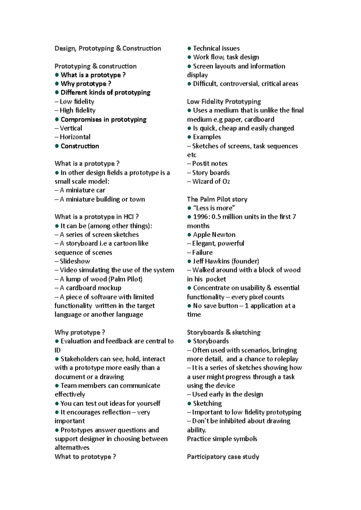 A prototype in Human Computer Interaction - Design, Prototyping ...