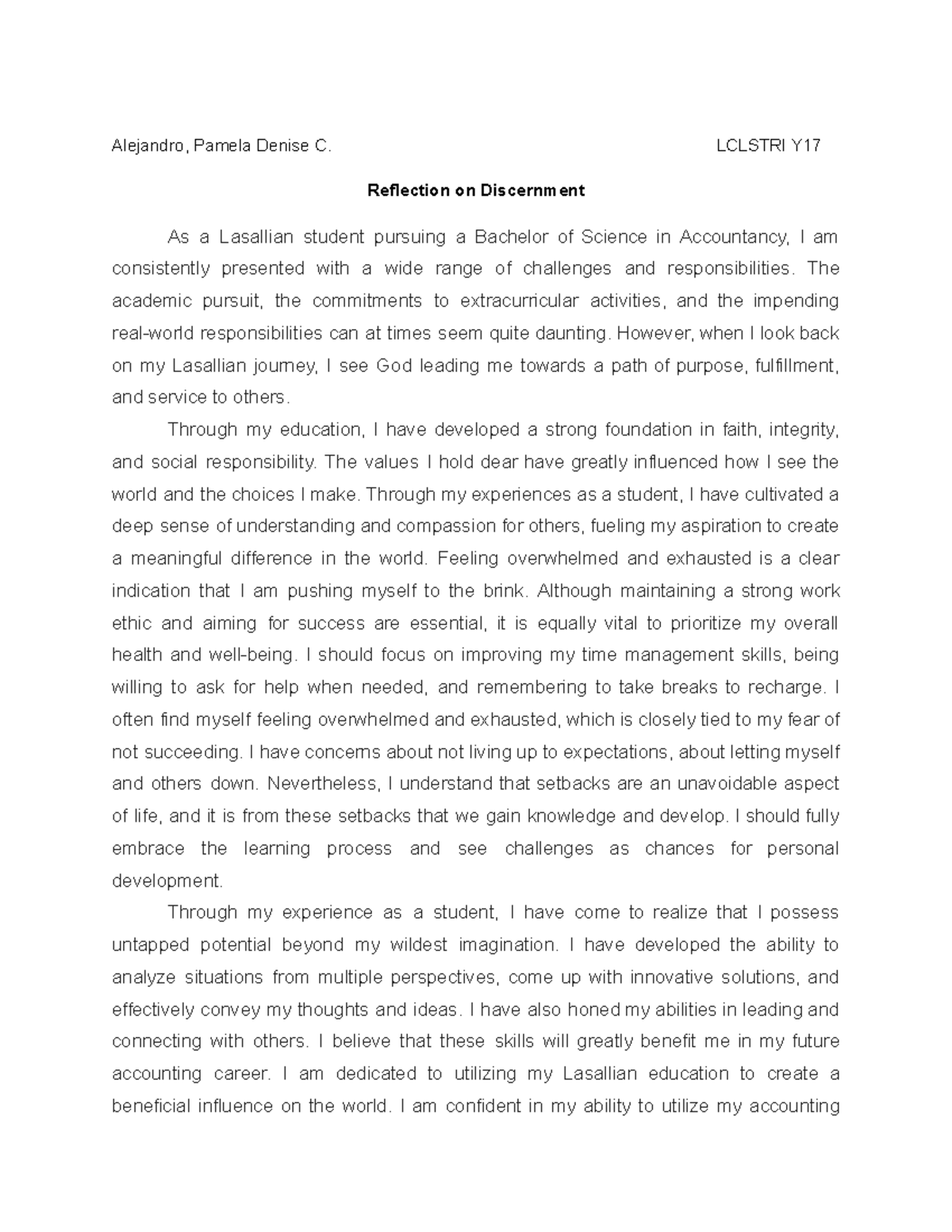 [ Lclstri] Module 4 - Discernment - Alejandro, Pamela Denise C. LCLSTRI ...