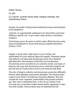 CJ 230 Project Two - ......... - CJ 230 Project Two Template Memo to ...