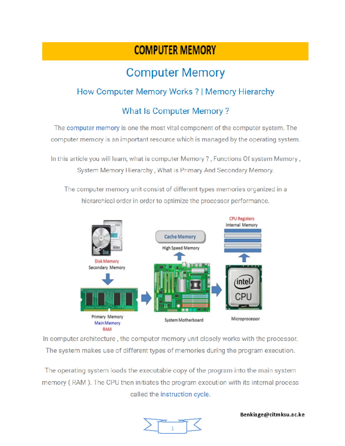 COA - Lecture 5 BNC - COMPUTER ARCHITECTURE AND ORGANIZATION - computer ...