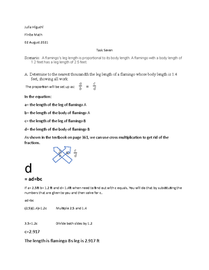 Finite Math- task three check your work. - MATH 1709 - WGU - Studocu
